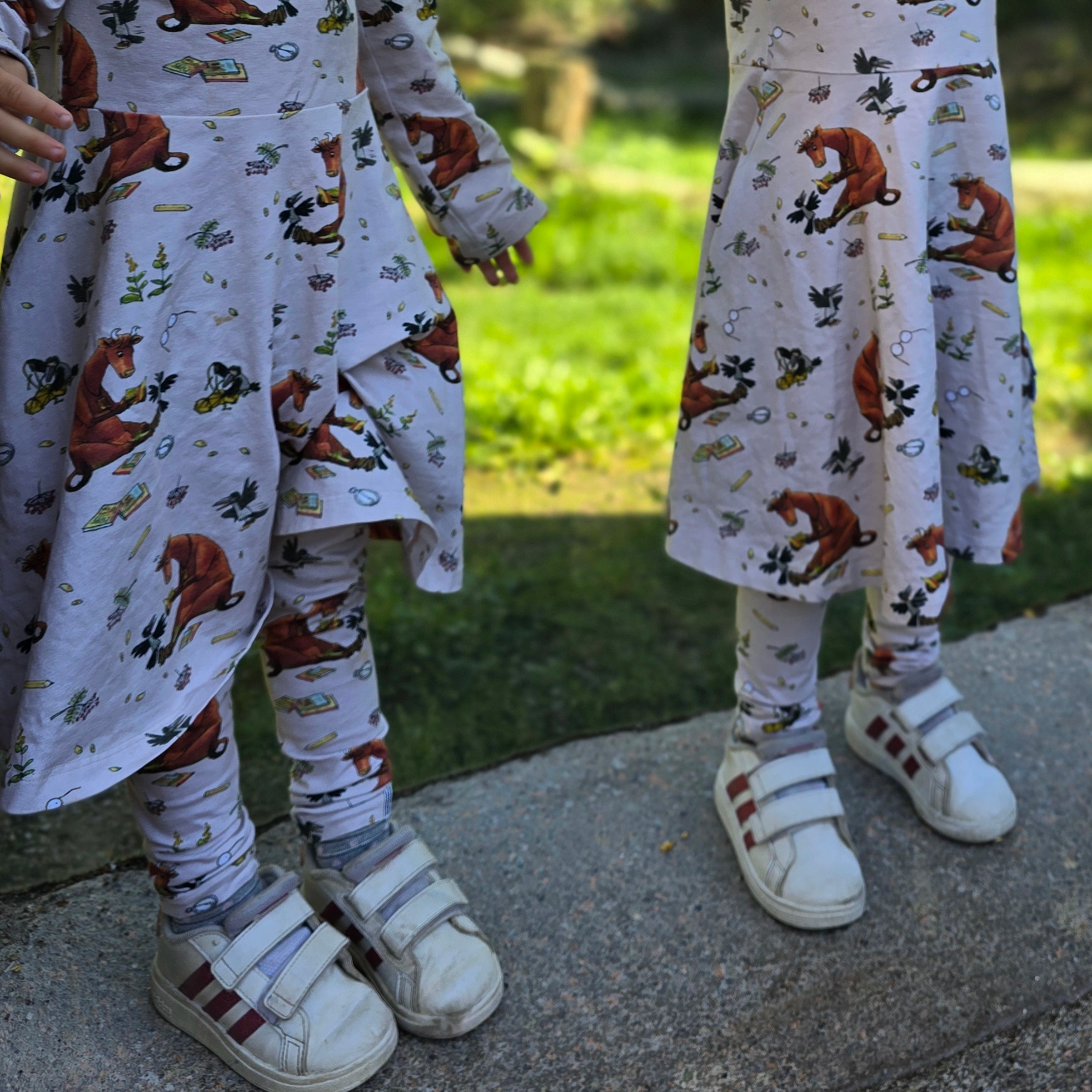 Leggings Mamma Mu and Kråkan Beige | Geggamoja