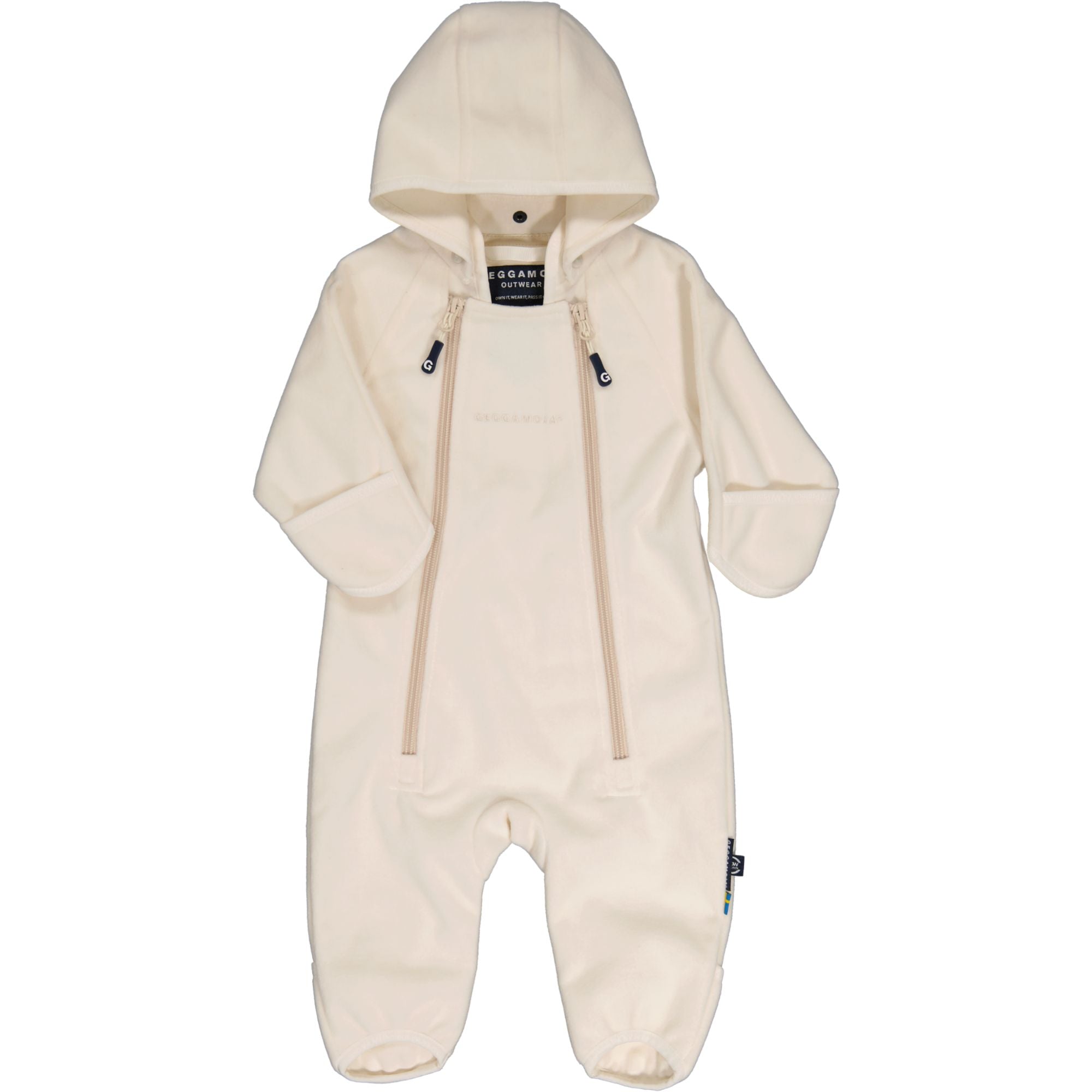 Windproof fleece overall Beige | Geggamoja