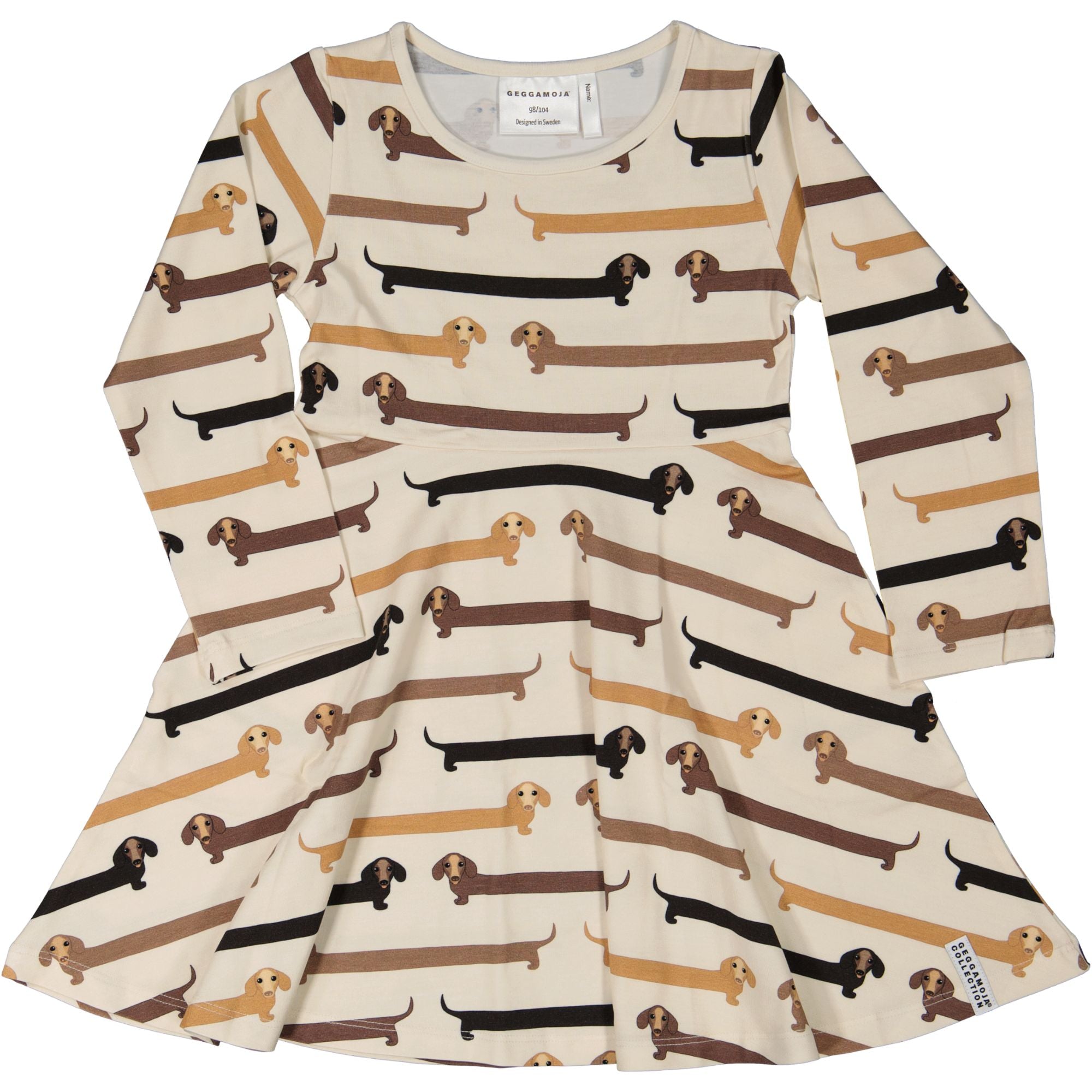 Twist Dress Bamboo Tax Beige | Geggamoja