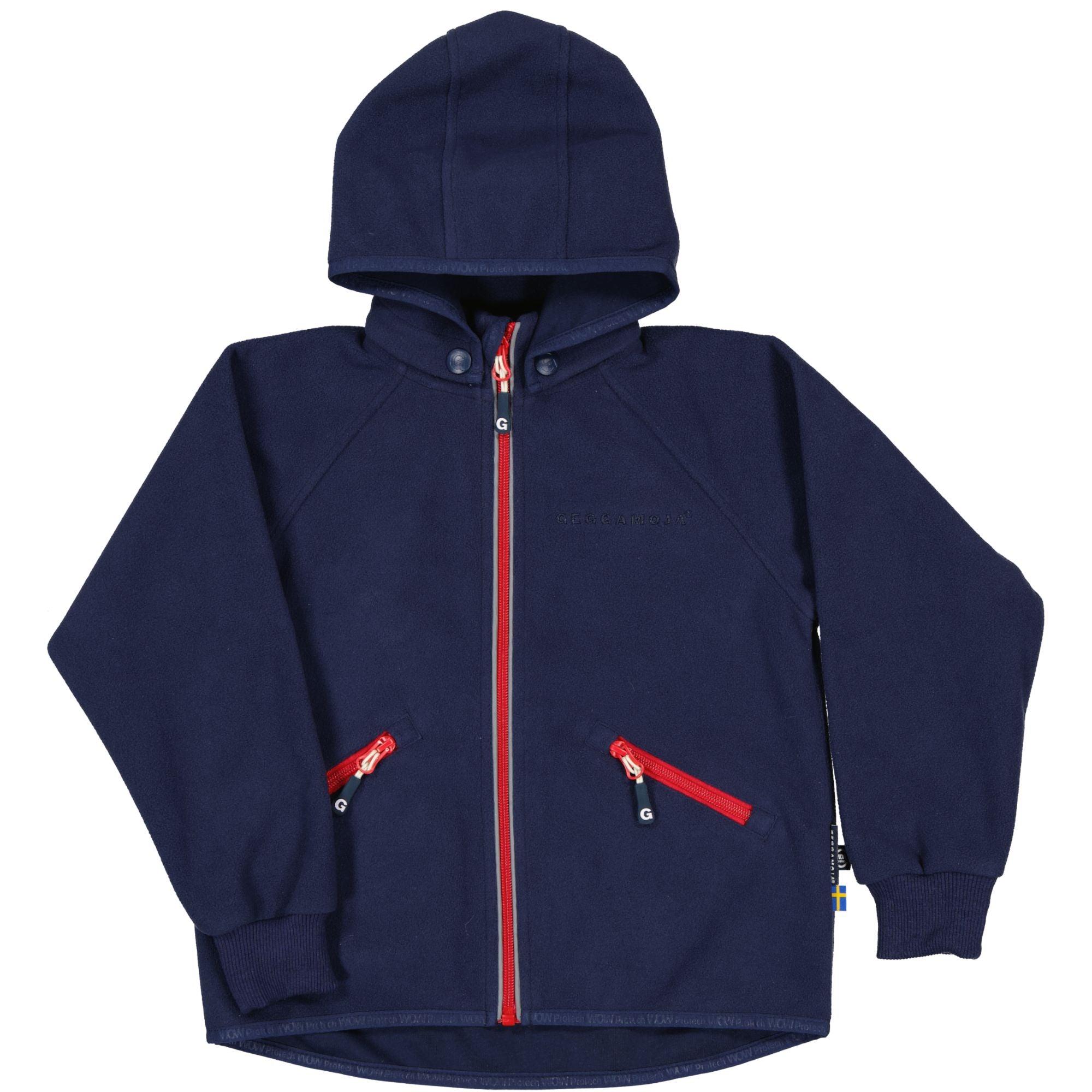 Wind fleece jacket Navy Blue | Geggamoja